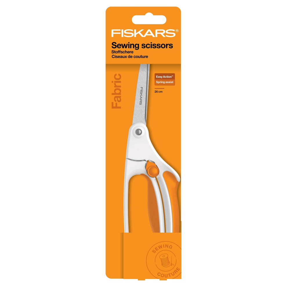 Fiskars Scissors: Universal: EasyAction™: 26cm Spring Action Paper Fab ...