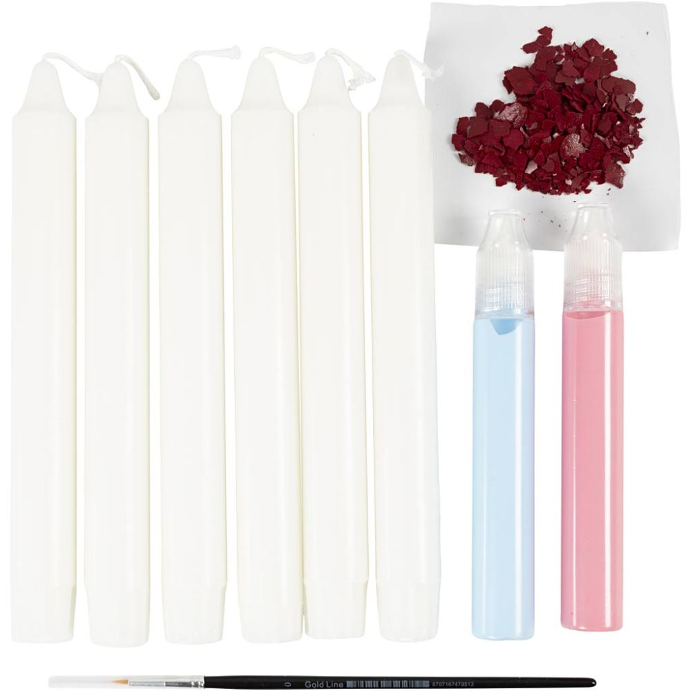 White Candle Painting & Marbling Kit - 3 Techniques – Home-Crafts