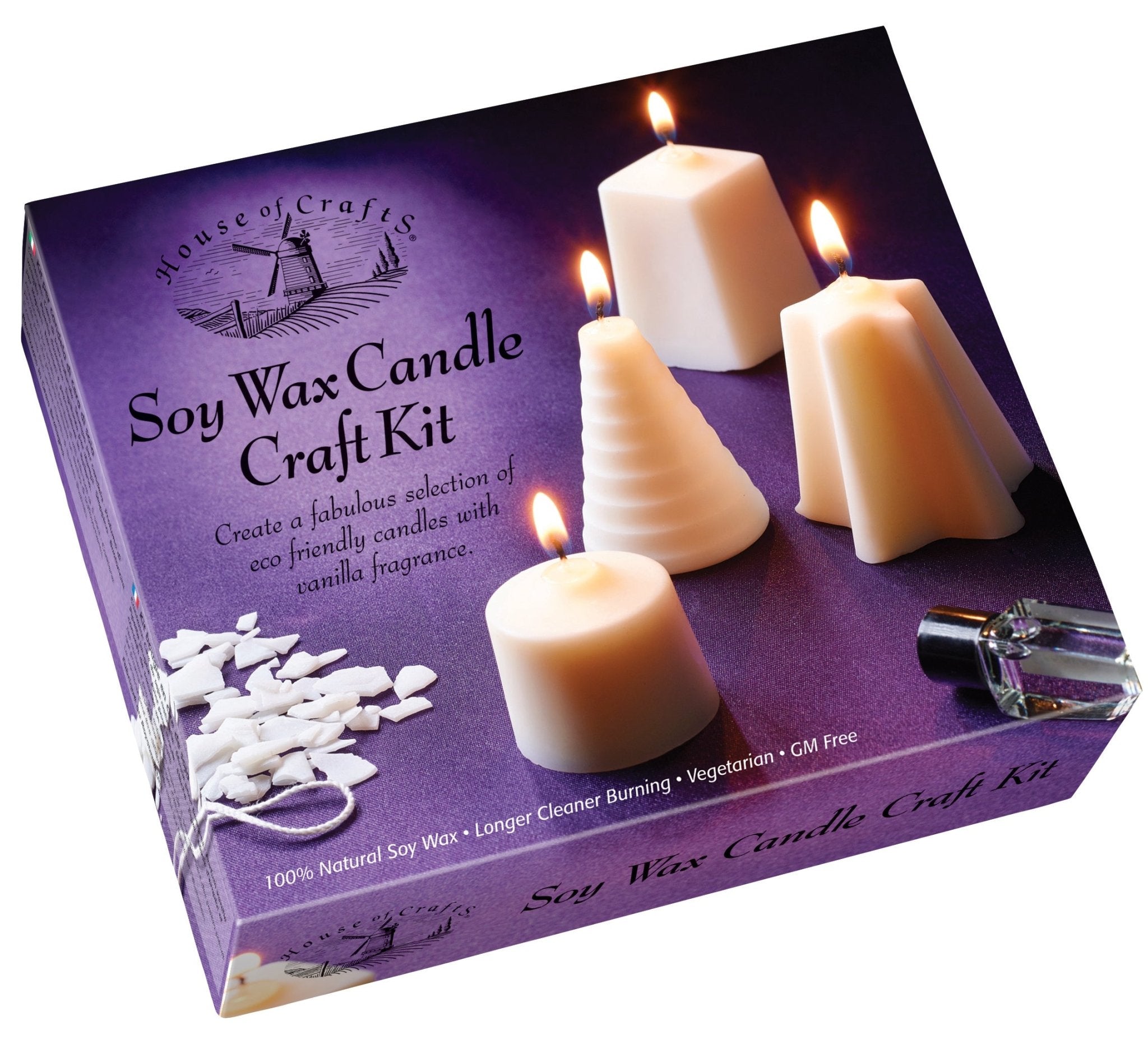 Soy Wax Candle Craft Kit | Instructions Soy Wax Mould Fragrance Pipett ...